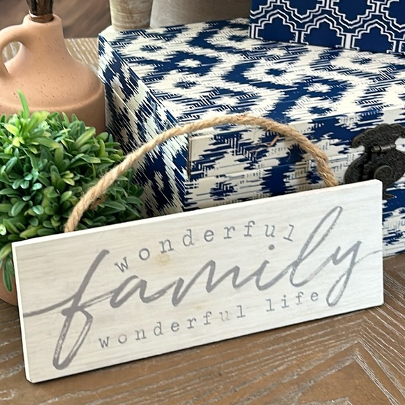 Wall Decor | New Modern Farmhouse Wonderful Family Life Rustic Wood ...